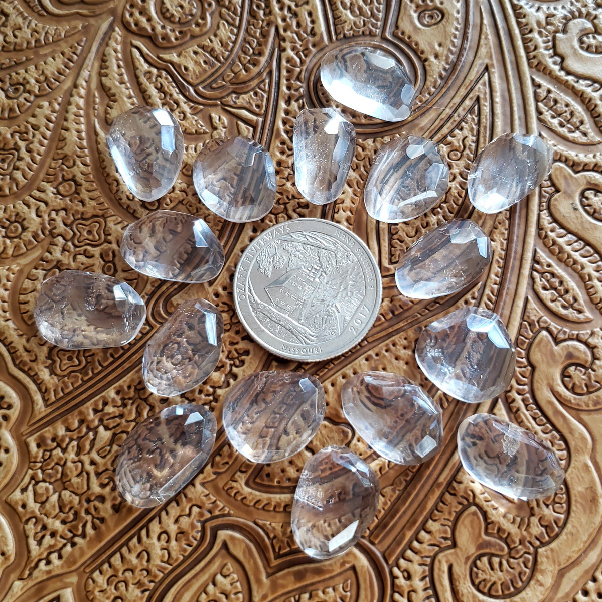 Faceted Freeform Quartz Cabochon (1 pc) – STONEHOARDER